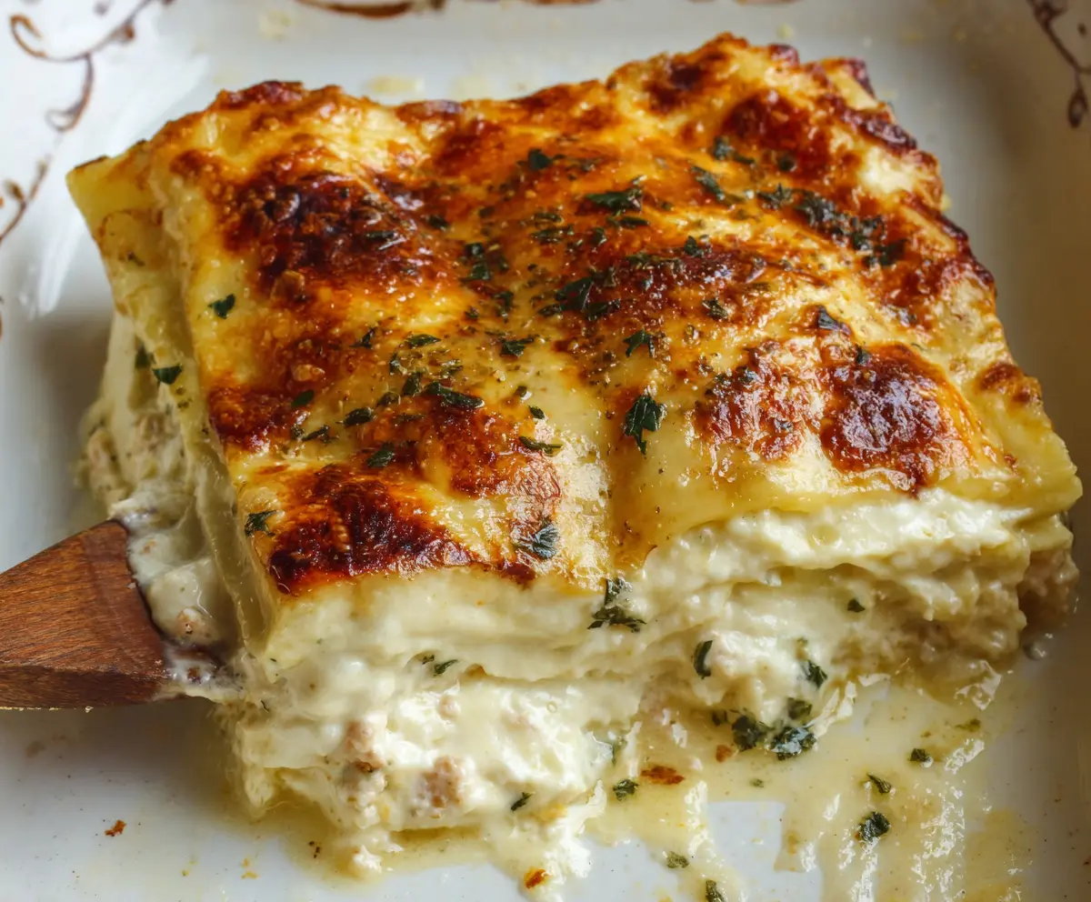 Perfect Creamy White Lasagna Recipe - Eat With Vera