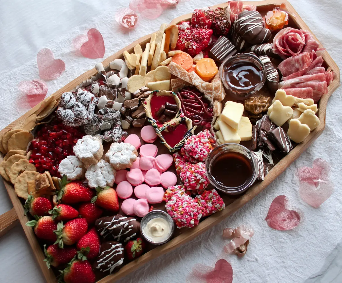 Valentines charcuterie board - Eat With Vera
